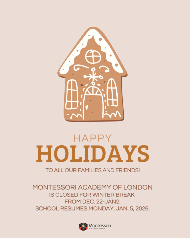 Gingerbread house Winter Break (1) - Montessori Academy of London ...
